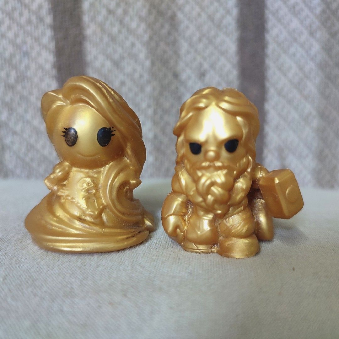Ooshies Gold "Thor" & "Rapunzel" Pencil Topper | Rare, Hobbies & Toys ...