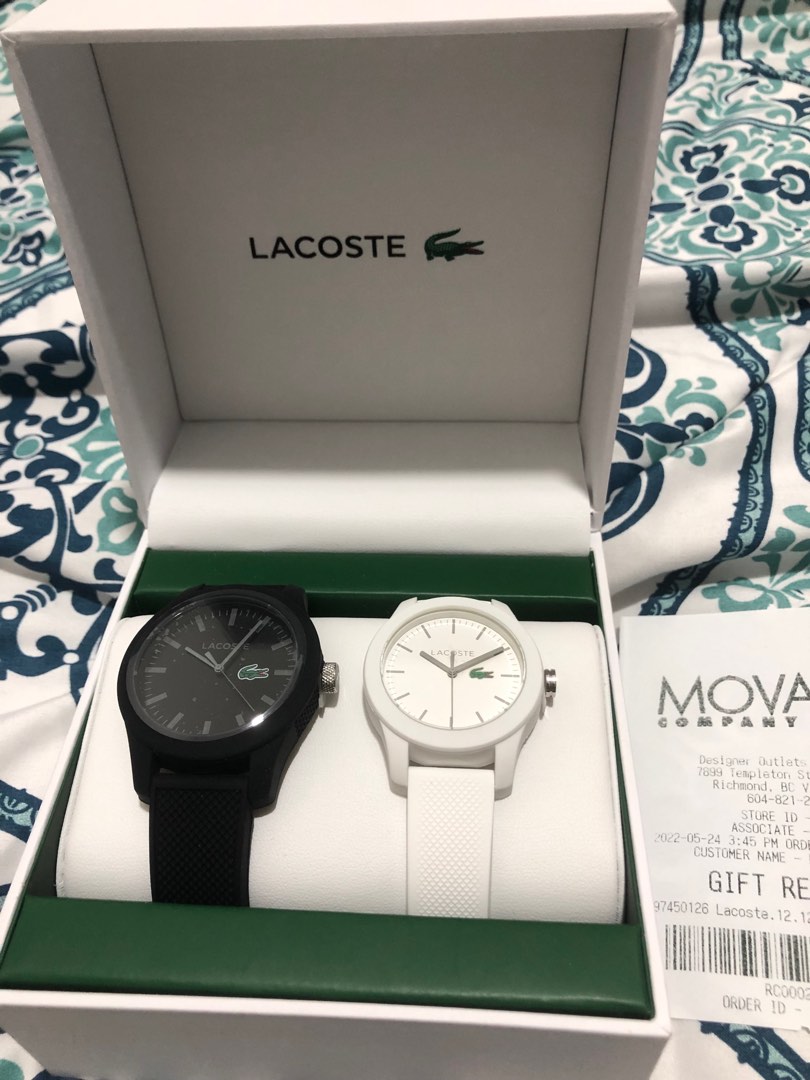 Original Lacoste couple watch, Women's Fashion, Watches & Accessories ...