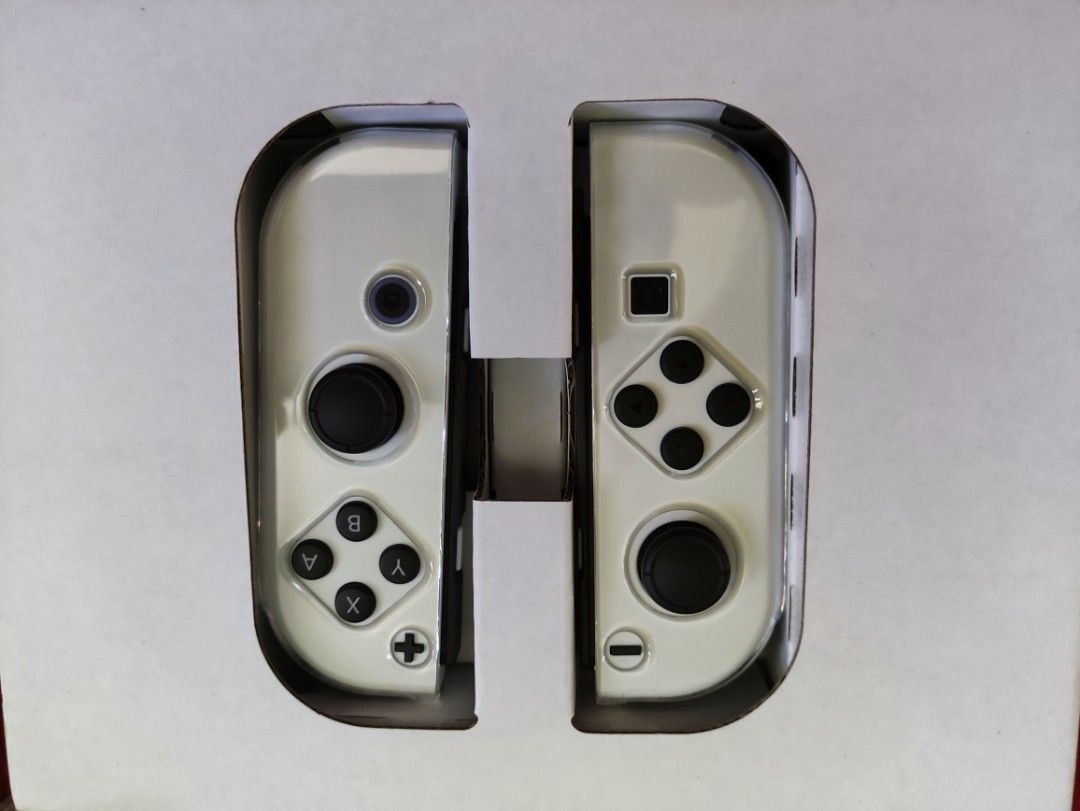 Original OLED white Nintendo switch Joy Con, Video Gaming, Video Game ...