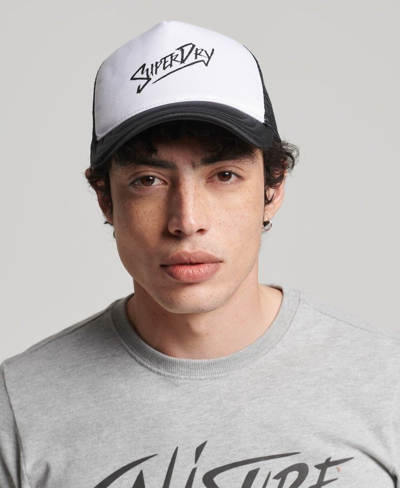 Original Superdry Vintage Classic Graphic Trucker Cap Moto Surf & Skate Mesh Adjustable Hat ...