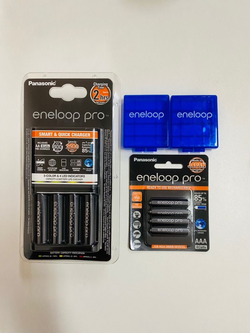 Panasonic Eneloop Pro Smart 2 HR Quick Charger 4 Cell AA+AAA Eneloop ...