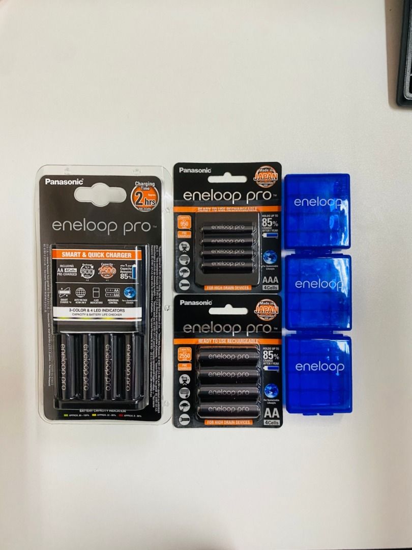 Panasonic Eneloop Pro Smart 2 HR Quick Charger 8AA+ 4AAA Eneloop Pro ...