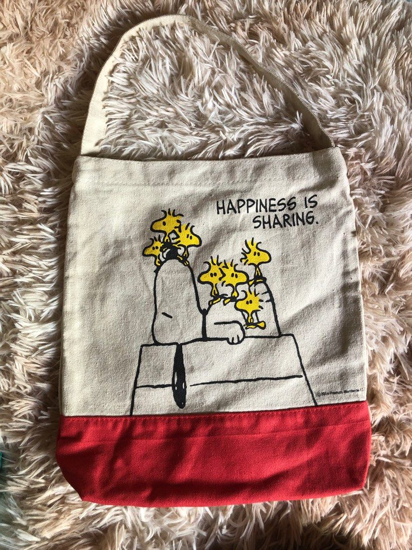 Peanuts Tote Bag, Women's Fashion, Bags & Wallets, Tote Bags on Carousell
