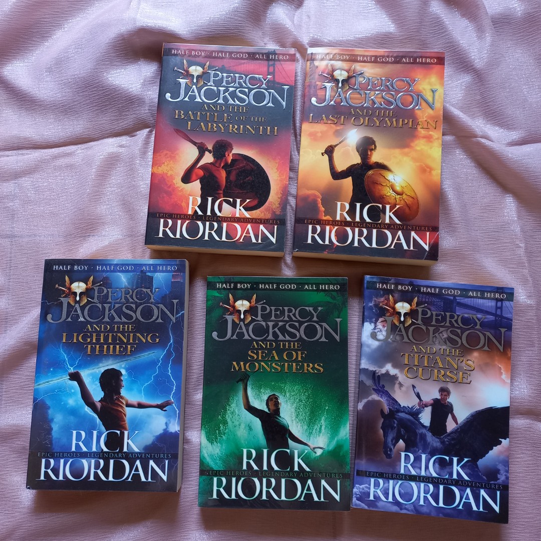Percy Jackson complete set collection, Buku & Alat Tulis, Buku di Carousell