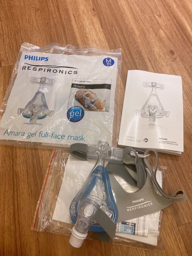 Philips Respironics Amara Gel Full Face CPAP Mask, Health & Nutrition ...