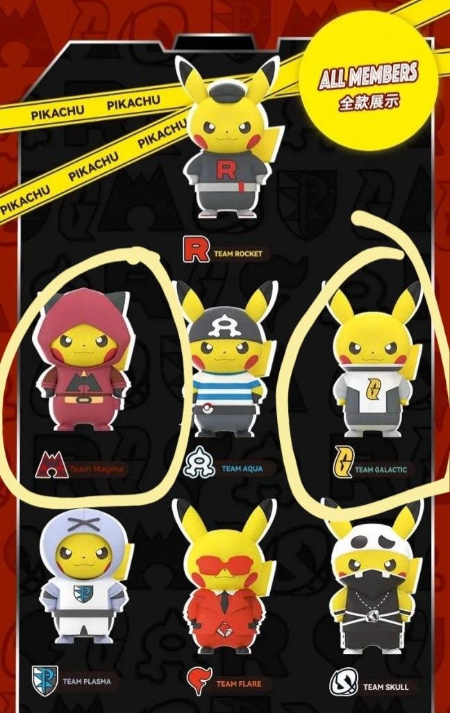 Pikachu Villain Costume - Team Magma / Team Galactic, Hobbies & Toys ...