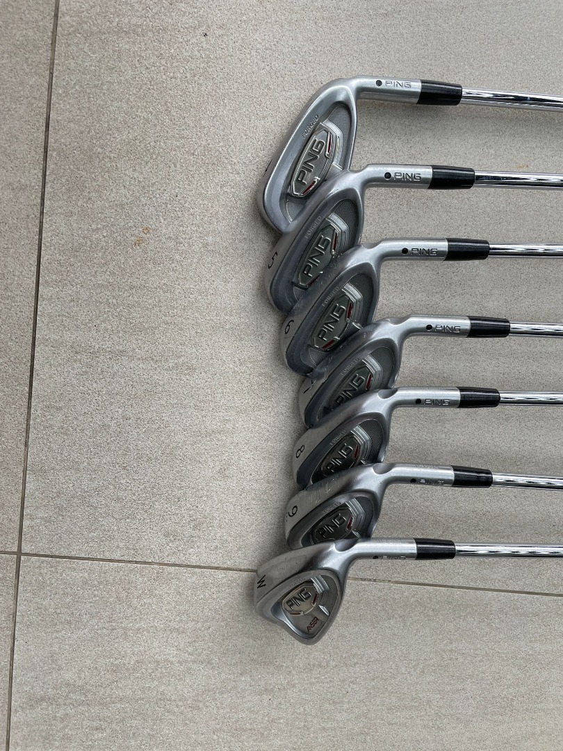 Ping Forged Iron set - PW, 9-4 irons, steel shaft NSPro 750 GH Driver ...