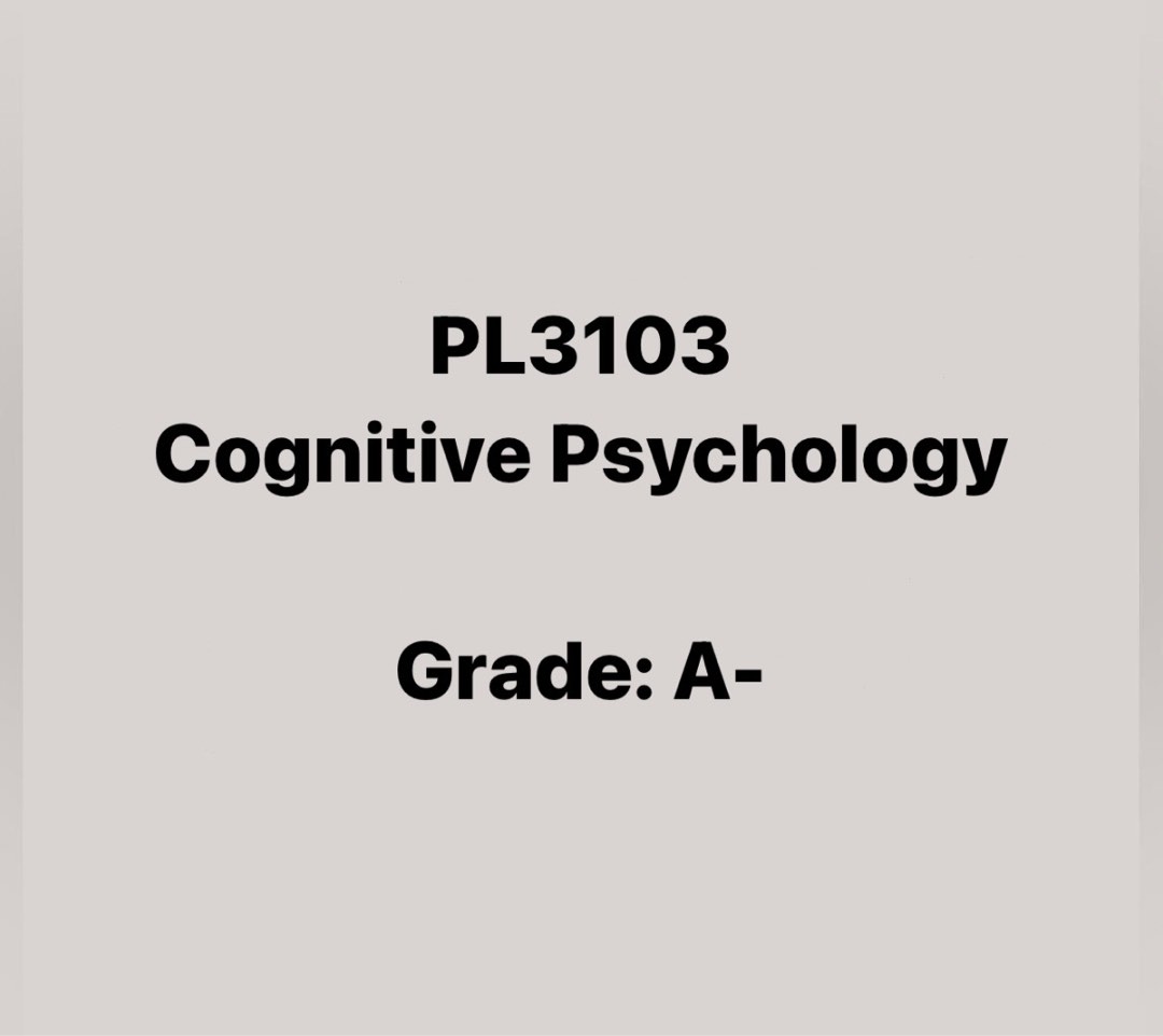 PL3103 Package - Cognitive Psychology, Hobbies & Toys, Stationery ...