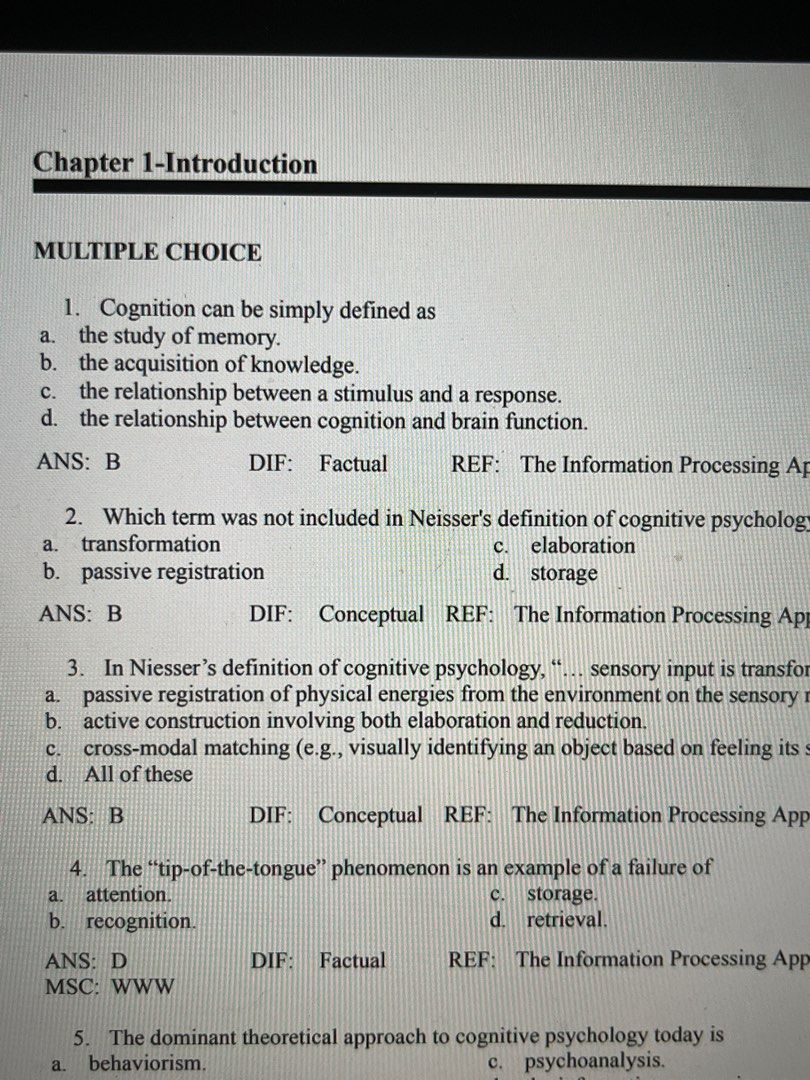 PL3103 Package - Cognitive Psychology, Hobbies & Toys, Stationery ...