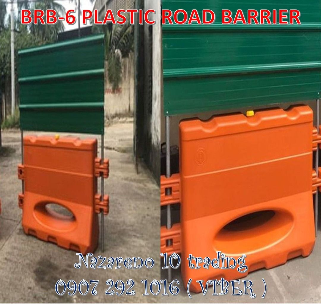 Plastic road barrier supplier 94, Commercial & Industrial, Construction ...