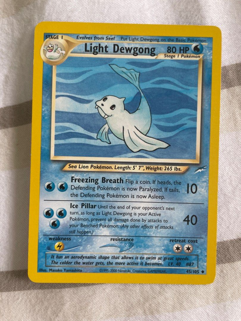 Pokemon card Light pokemon, Hobbies & Toys, Toys & Games on Carousell