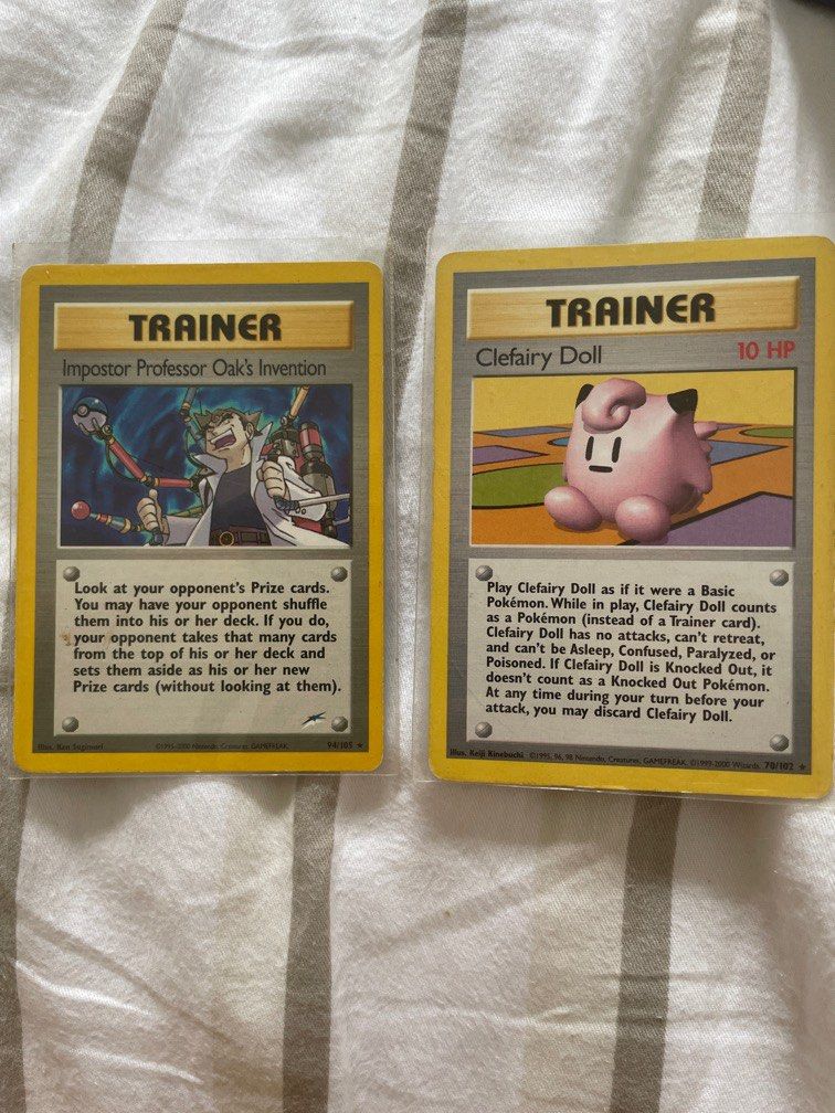 Pokemon card Rare Trainer Card, Hobbies & Toys, Toys & Games on Carousell