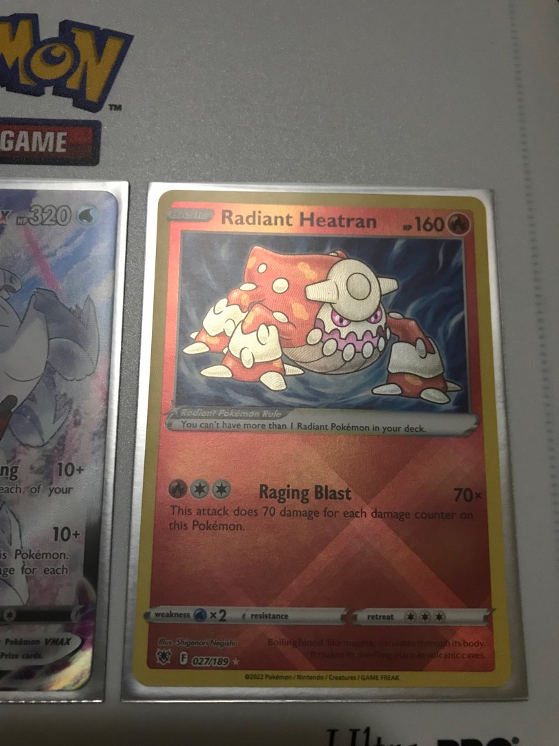 Pokemon cards Basic Radiant Heatran, Hobbies & Toys, Toys & Games on ...
