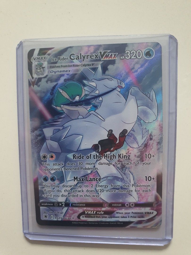 Pokemon TCG: Regieleki rainbow VMAX, Ice rider Calyrex VMAX, Mightyena ...