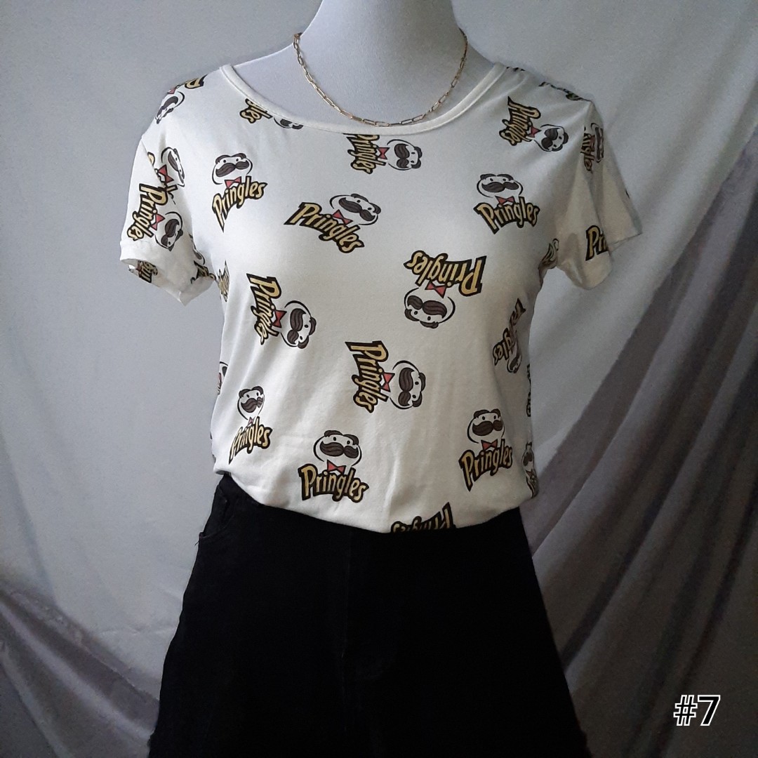 Pringles Top, Women's Fashion, Tops, Blouses on Carousell