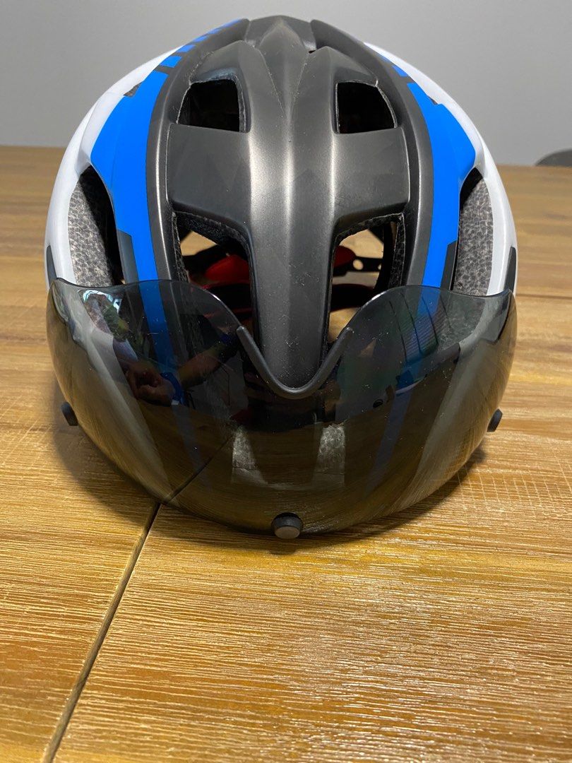 Promend Bicycle Helmet with visor, Sports Equipment, Bicycles & Parts ...