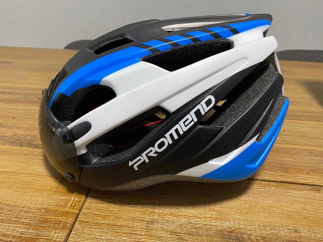 Promend Bicycle Helmet with visor, Sports Equipment, Bicycles & Parts ...
