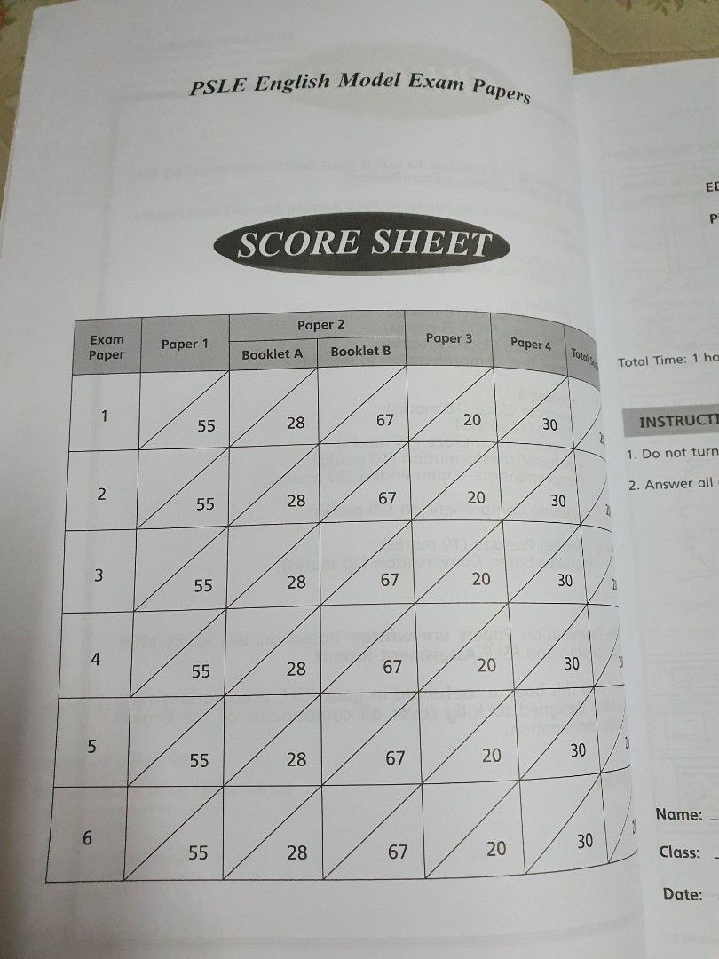 PSLE English Model Exam Papers, Hobbies & Toys, Books & Magazines ...