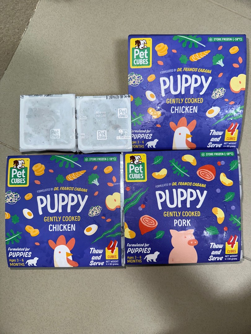 Puppy Pet Cubes (Exp: Jun 2024), Pet Supplies, Pet Food on Carousell