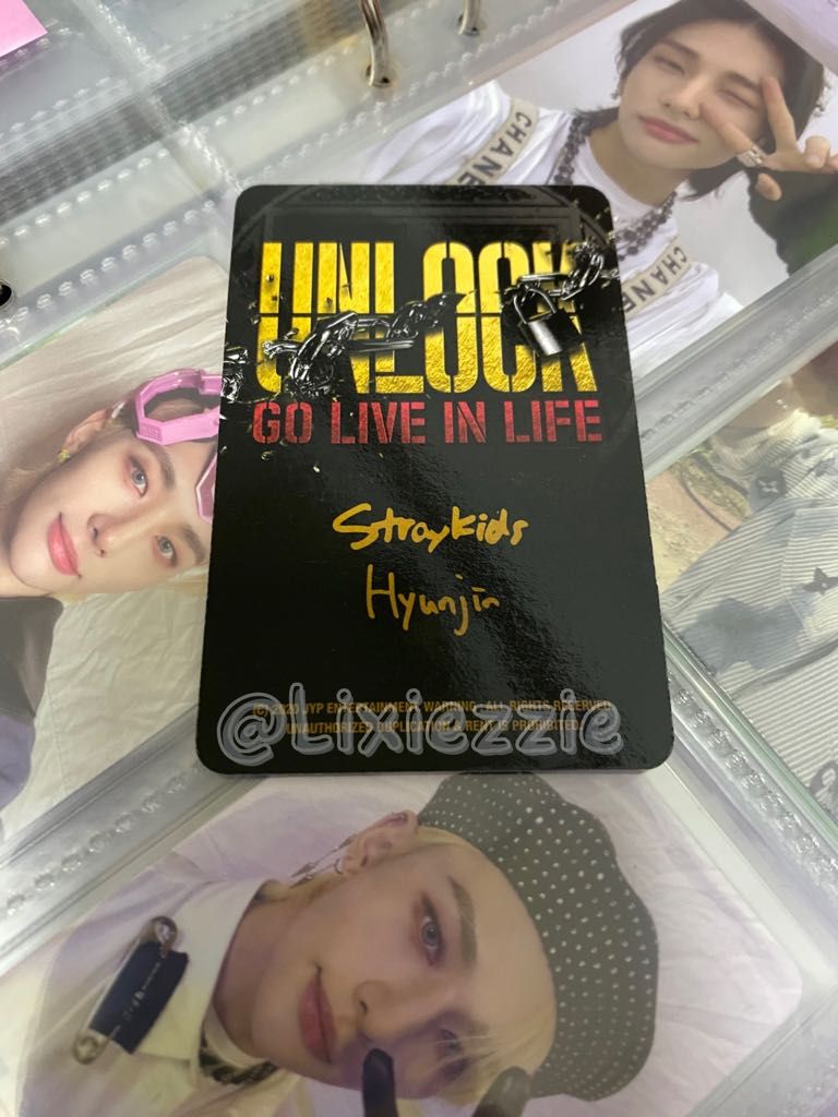 (SOLD) WTS STRAY KIDS HYUNJIN UNLOCK GO LIVE IN LIFE AR PHOTOCARDS ...