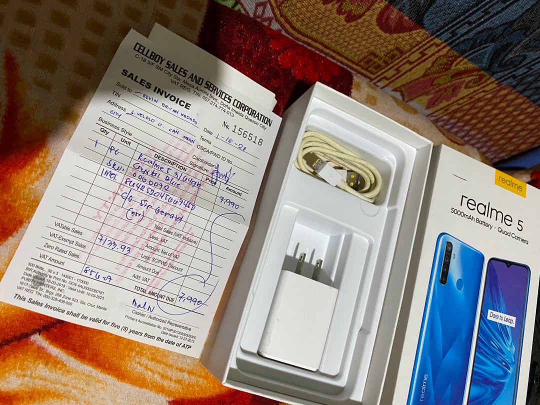 Realme 5 with box and receipt pa 3/64GB no issue, Mobile Phones ...
