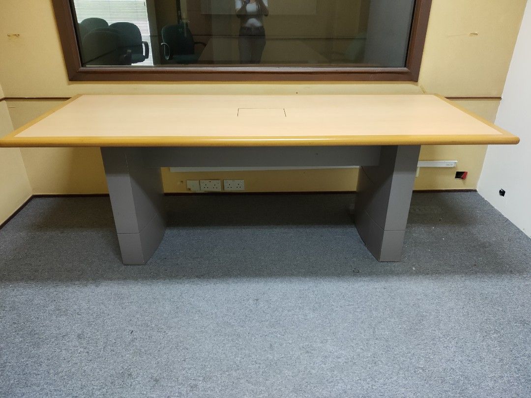 Rectangle Office Table, Furniture & Home Living, Furniture, Tables & Sets on Carousell