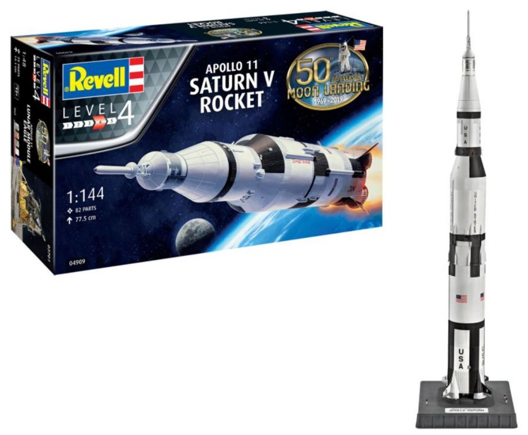 Revell 1/144 APOLLO 11 SATURN V Rocket 50th Anniversary model kit ...