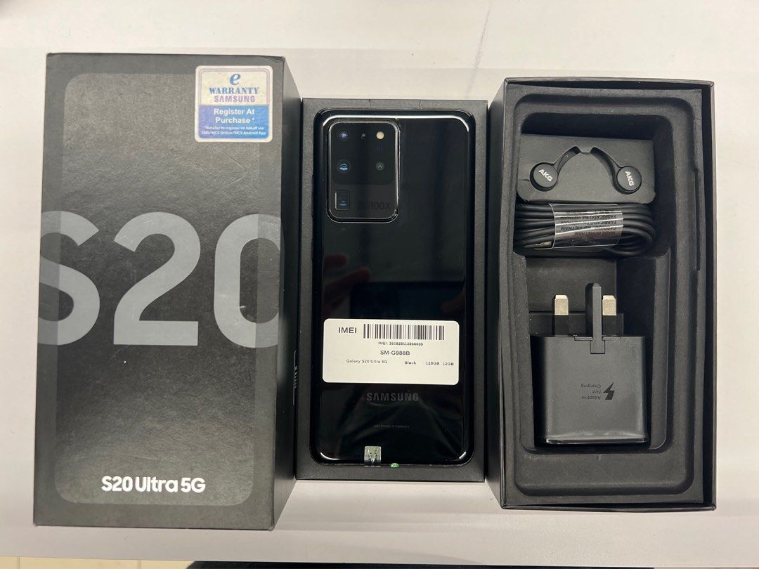 SAMSUNG GALAXY S20 ULTRA 12GB RAM + 128GB ROM (FULL SET BOX), Mobile ...