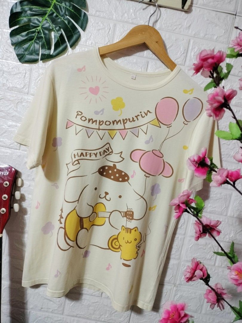 Sanrio Pompompurin Light Yellow Top, Women's Fashion, Tops, Shirts on ...