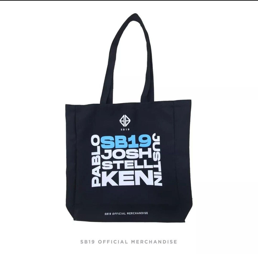 SB19 OFFICIAL MERCH TOTE BAG WITH ZIPPER ATTACHED, Women's Fashion ...