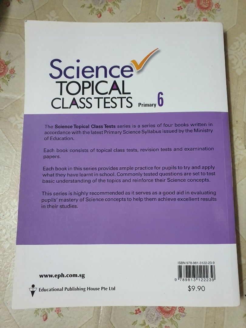 Science Topical Class Tests P6, Hobbies & Toys, Books & Magazines ...