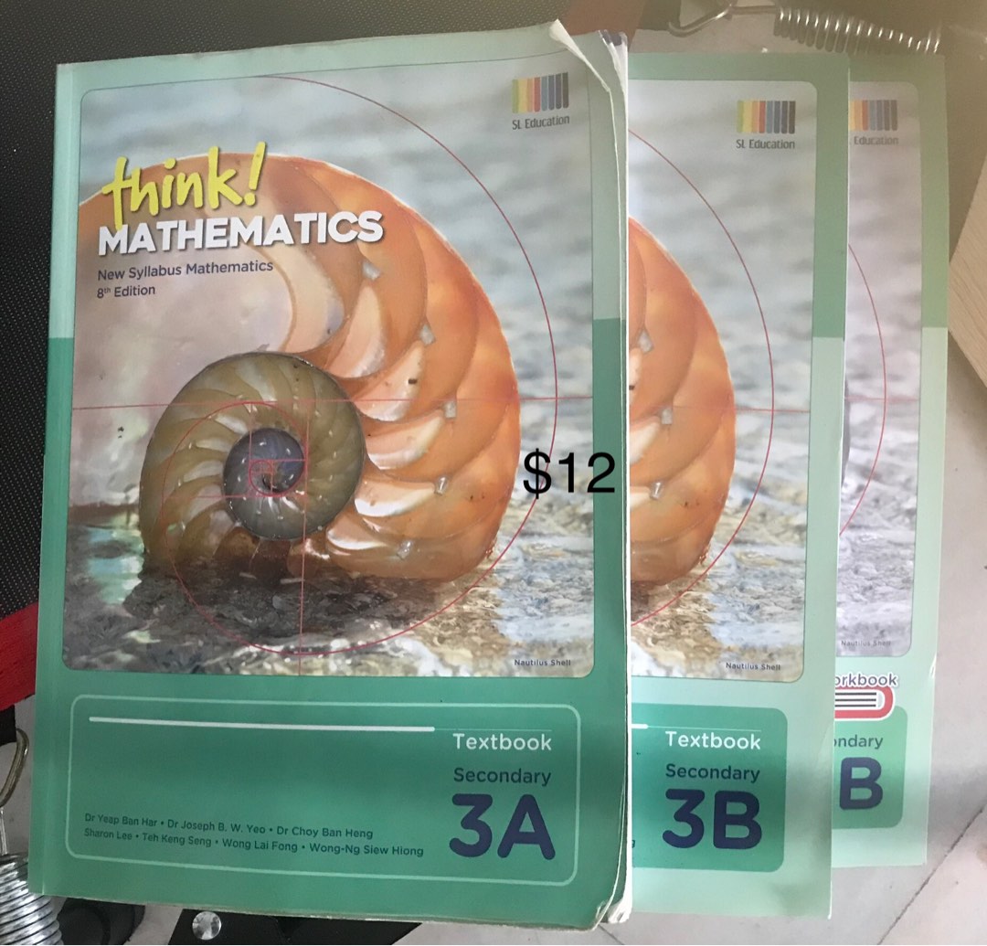 Sec3 math books, Hobbies & Toys, Books & Magazines, Textbooks on Carousell