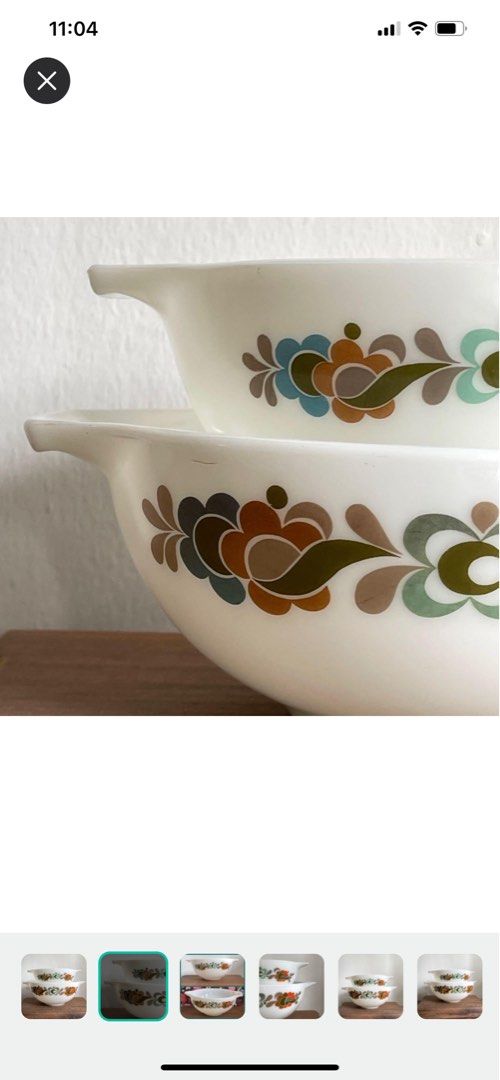 Set of Vintage JAJ ( Pyrex England) Cinderella mixing bowls - Carnaby ...
