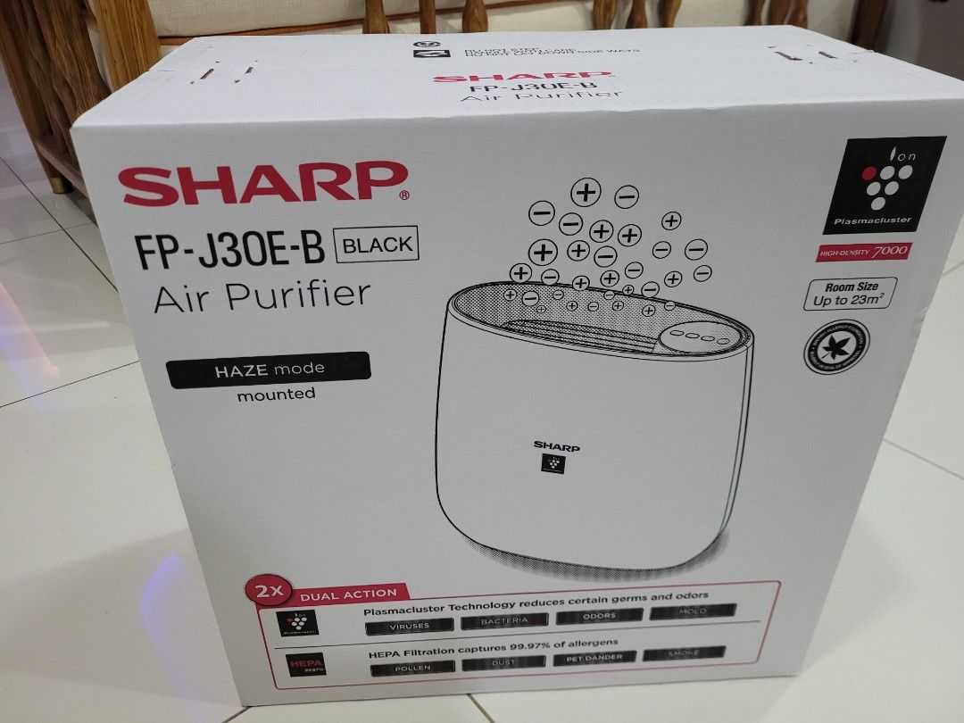 Sharp Air Purifier FP-J30E-B, TV & Home Appliances, Air Purifiers ...