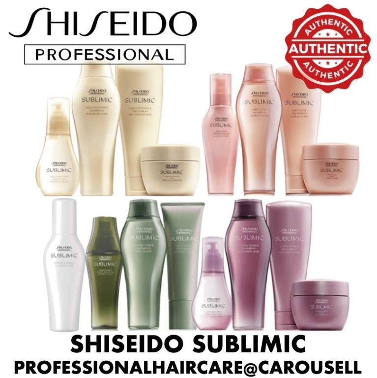 Shiseido Sublimic Adenovital / Aqua Intensive / Luminoforce / Airy Flow / Fuente Forte Oily ...