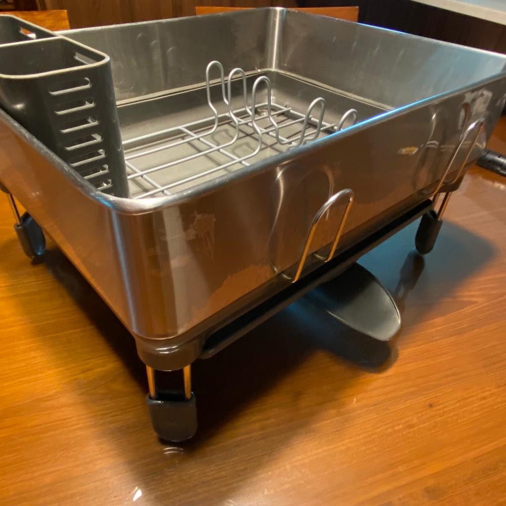 Simple Human Compact Dish Drying Rack in Grey, Furniture & Home Living ...