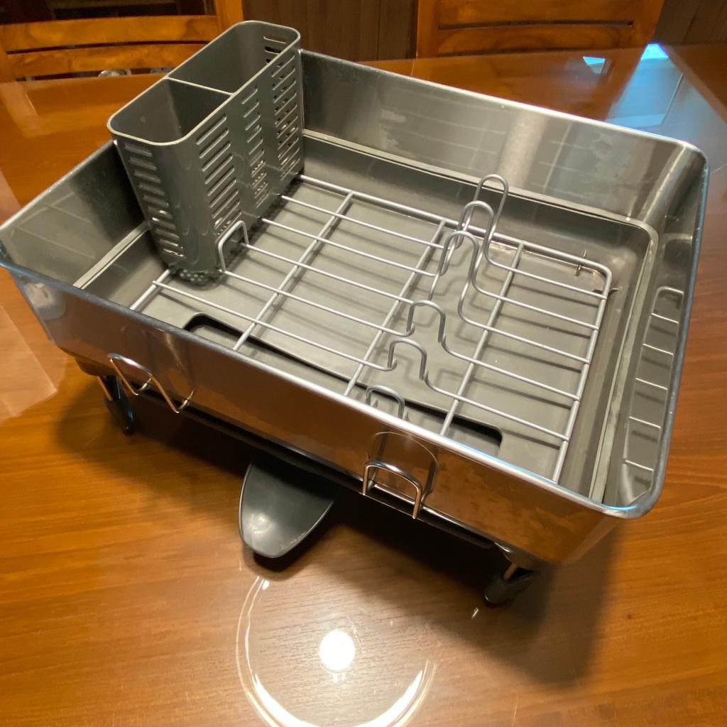 Simple Human Compact Dish Drying Rack in Grey, Furniture & Home Living ...