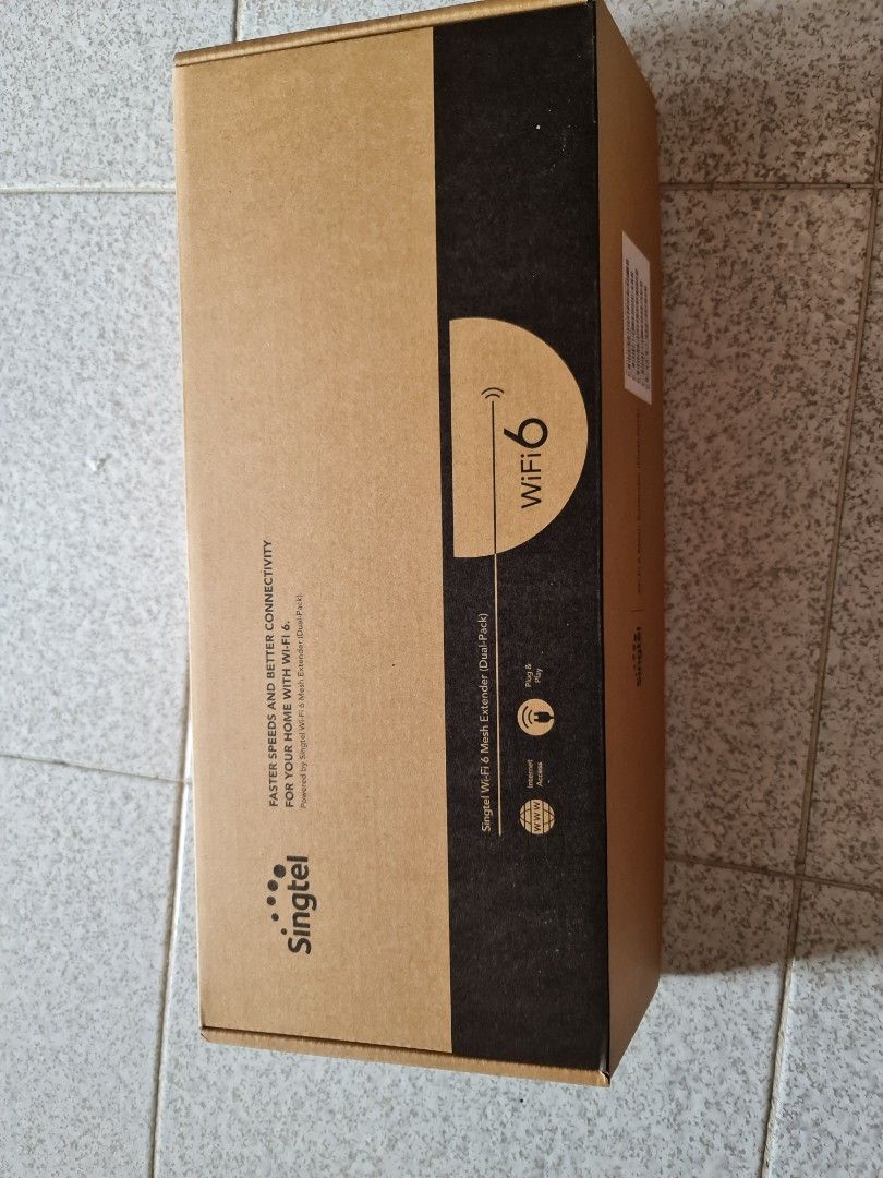 Singtel wifi 6 mesh router twin pack, Computers & Tech, Parts ...