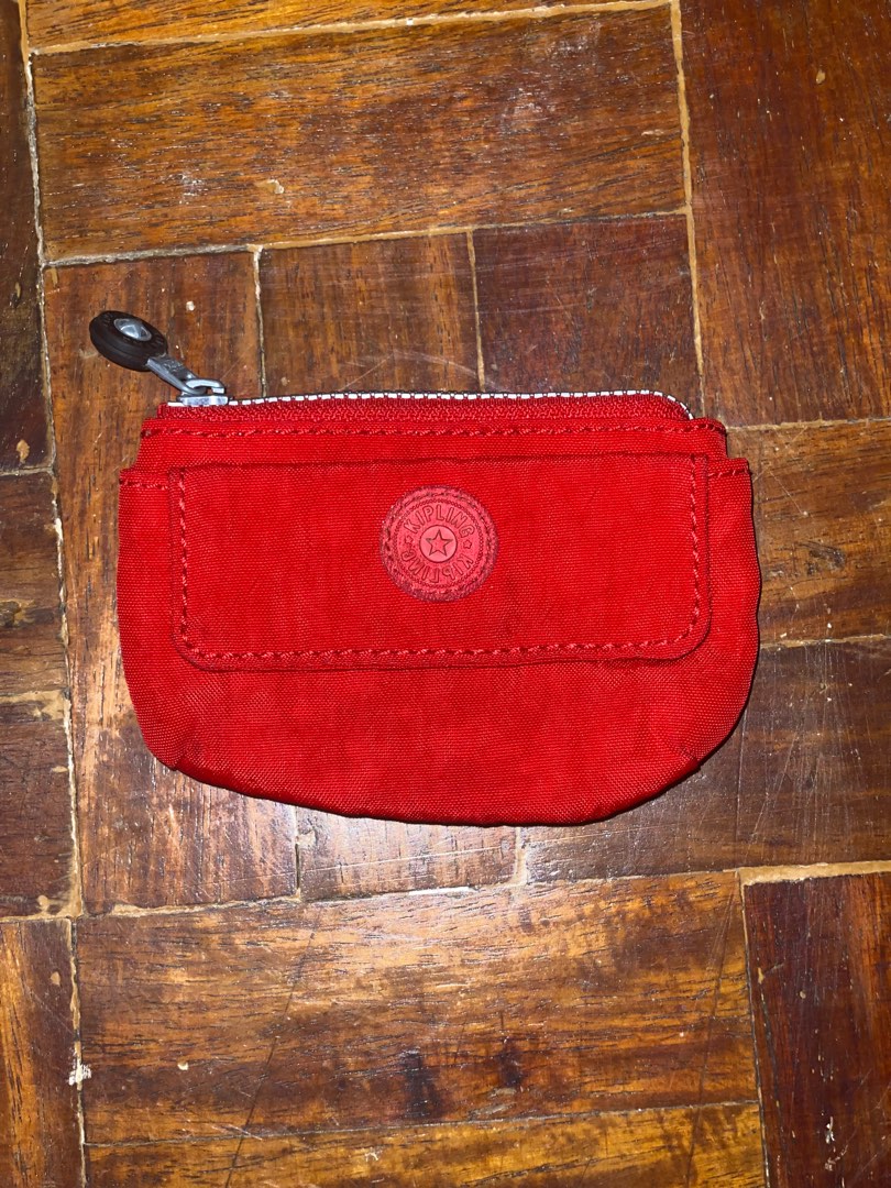 Small Red Kipling Pouch, Women's Fashion, Bags & Wallets, Purses ...