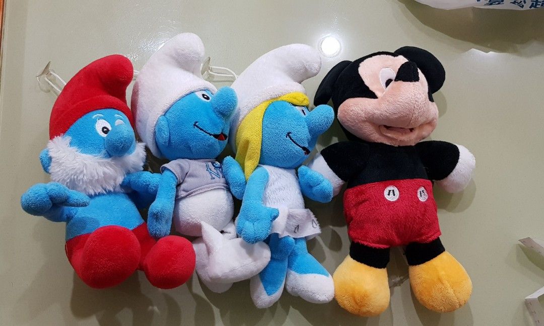 Smurf, Mickey mouse, Hobbies & Toys, Toys & Games on Carousell