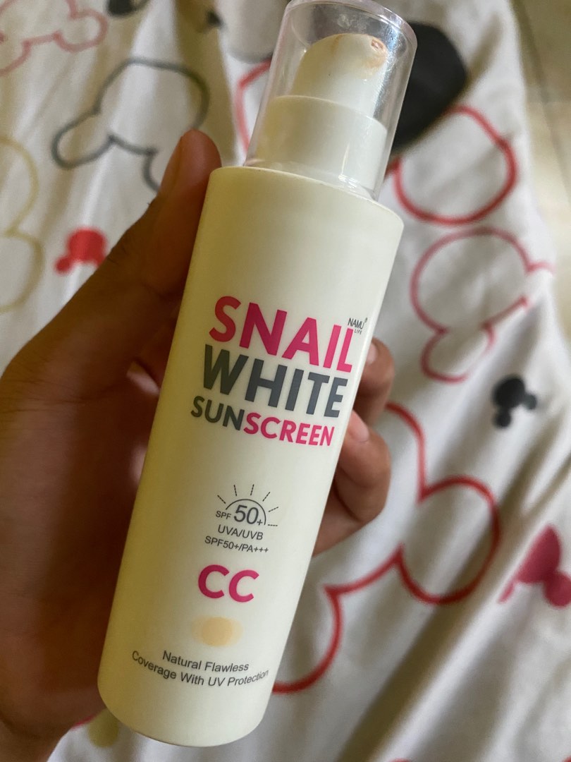 Snail white sunscreen, Beauty & Personal Care, Face, Face Care on Carousell