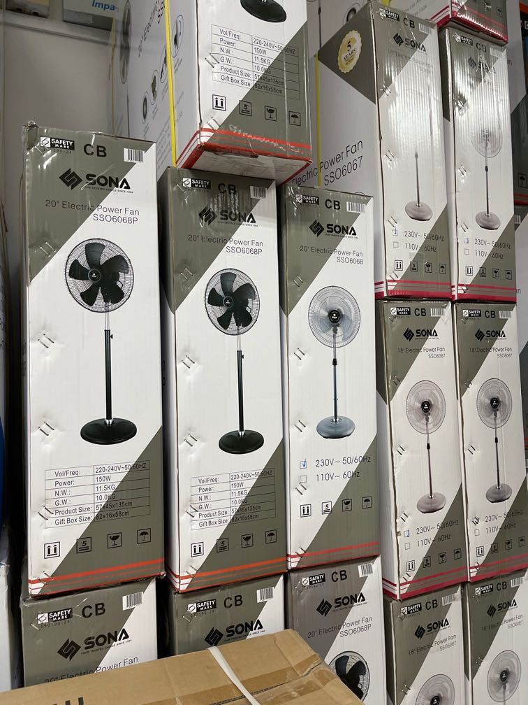 (SALE!) Sona Industrial Power Fan - Stand, Desk, Floor Fans, Wall fans ...