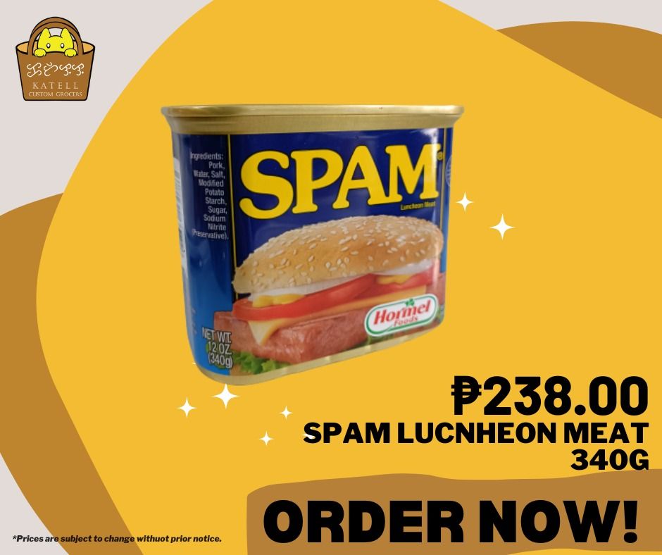 Spam Luncheon Meat 340g, Food & Drinks, Packaged & Instant Food on ...