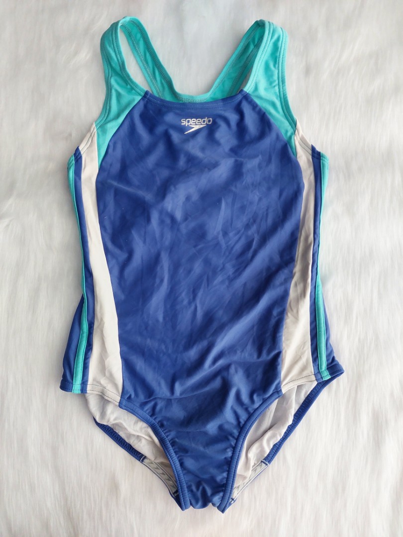 Speedo blue one piece swimsuit, Babies & Kids, Babies & Kids Fashion on ...