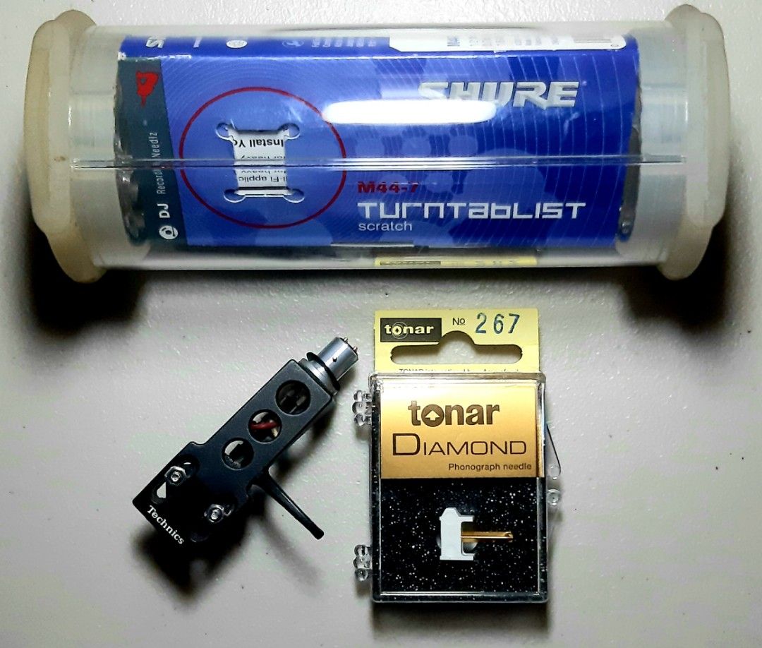 Technics Headshell + Shure M44-7 Cartridge & Brand New Tonar N44-7 ...