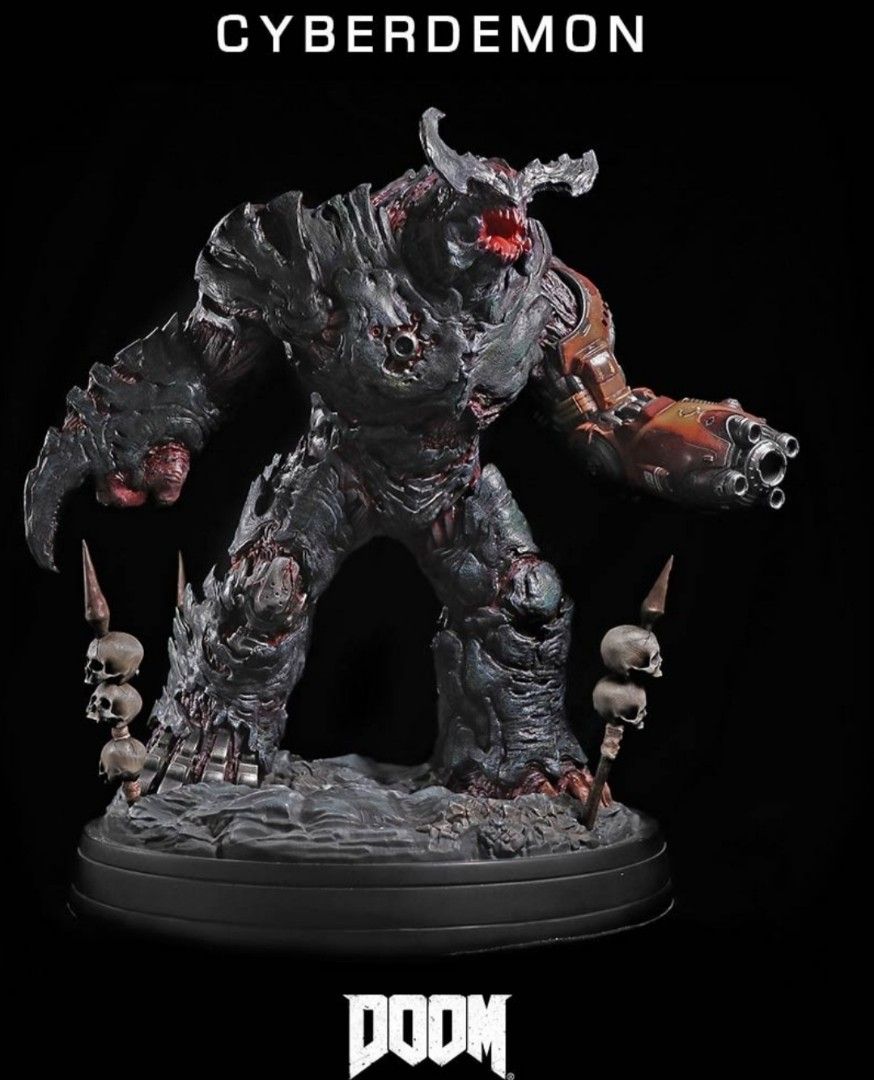 The DOOM: Cyberdemon Regular Edition Statue, Hobbies & Toys, Toys ...