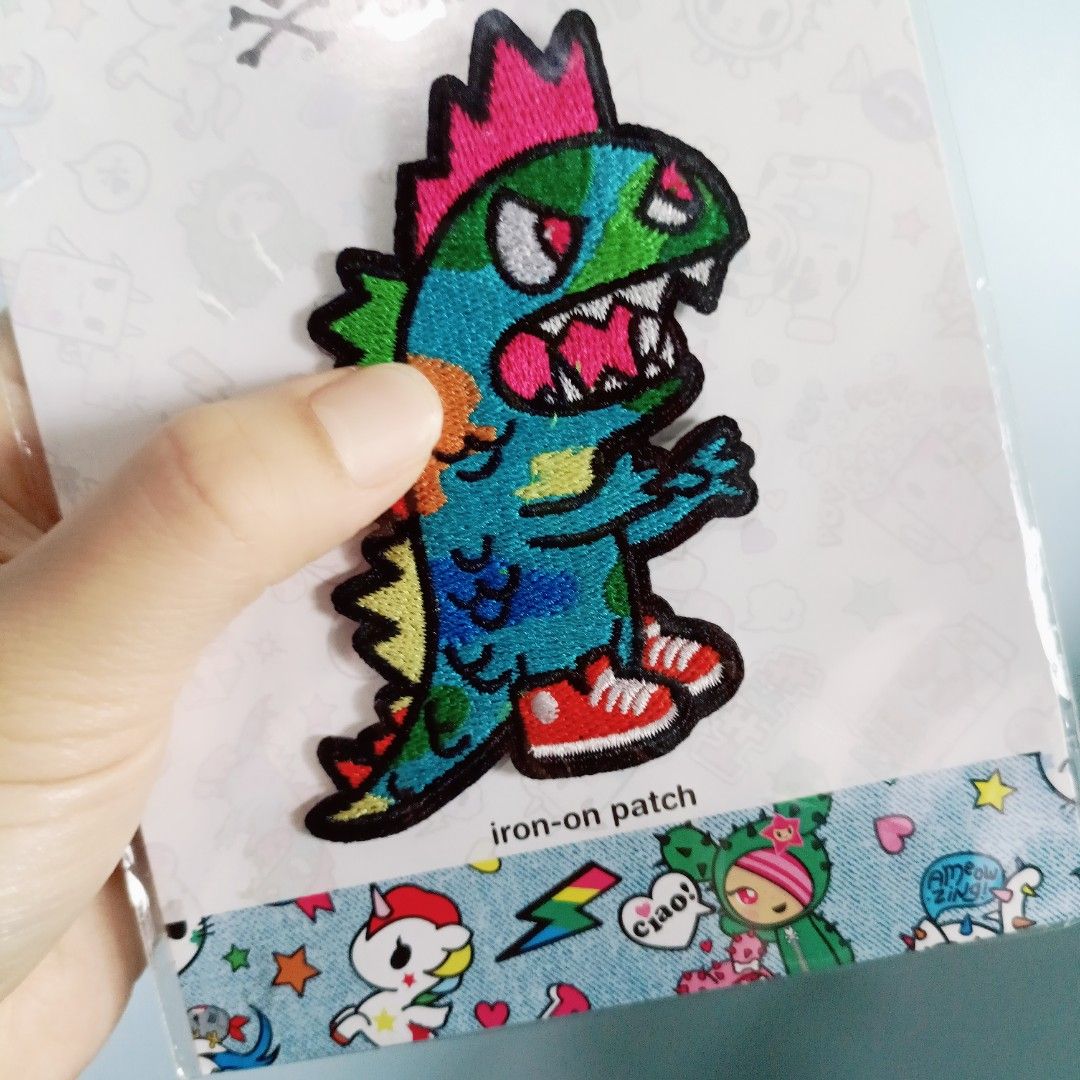 Tokidoki iron on patch - Kaiju for jujube bag, Babies & Kids, Going Out ...