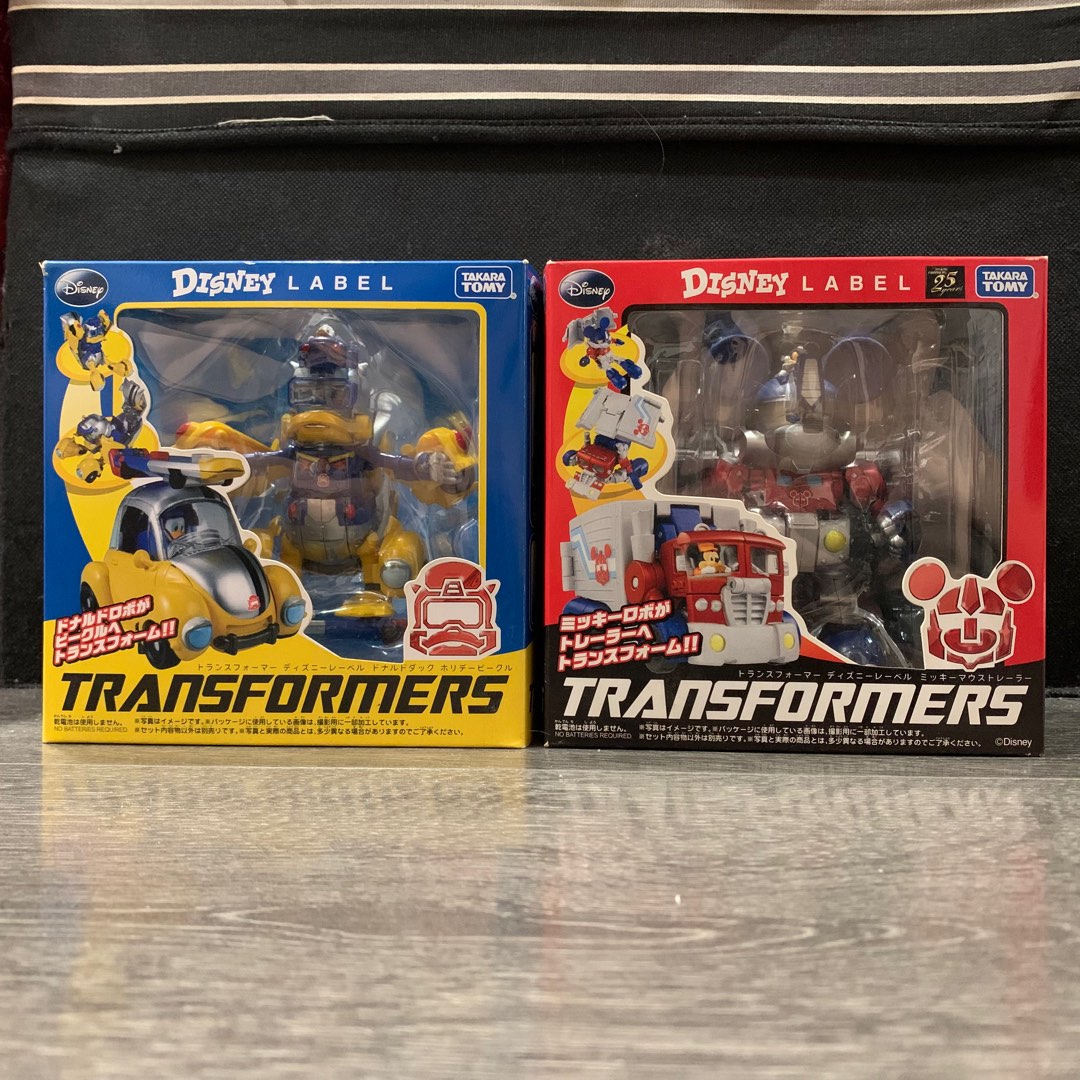 Transformers Disney Label Mickey Mouse As Optimus Prime Donald Duck As ...
