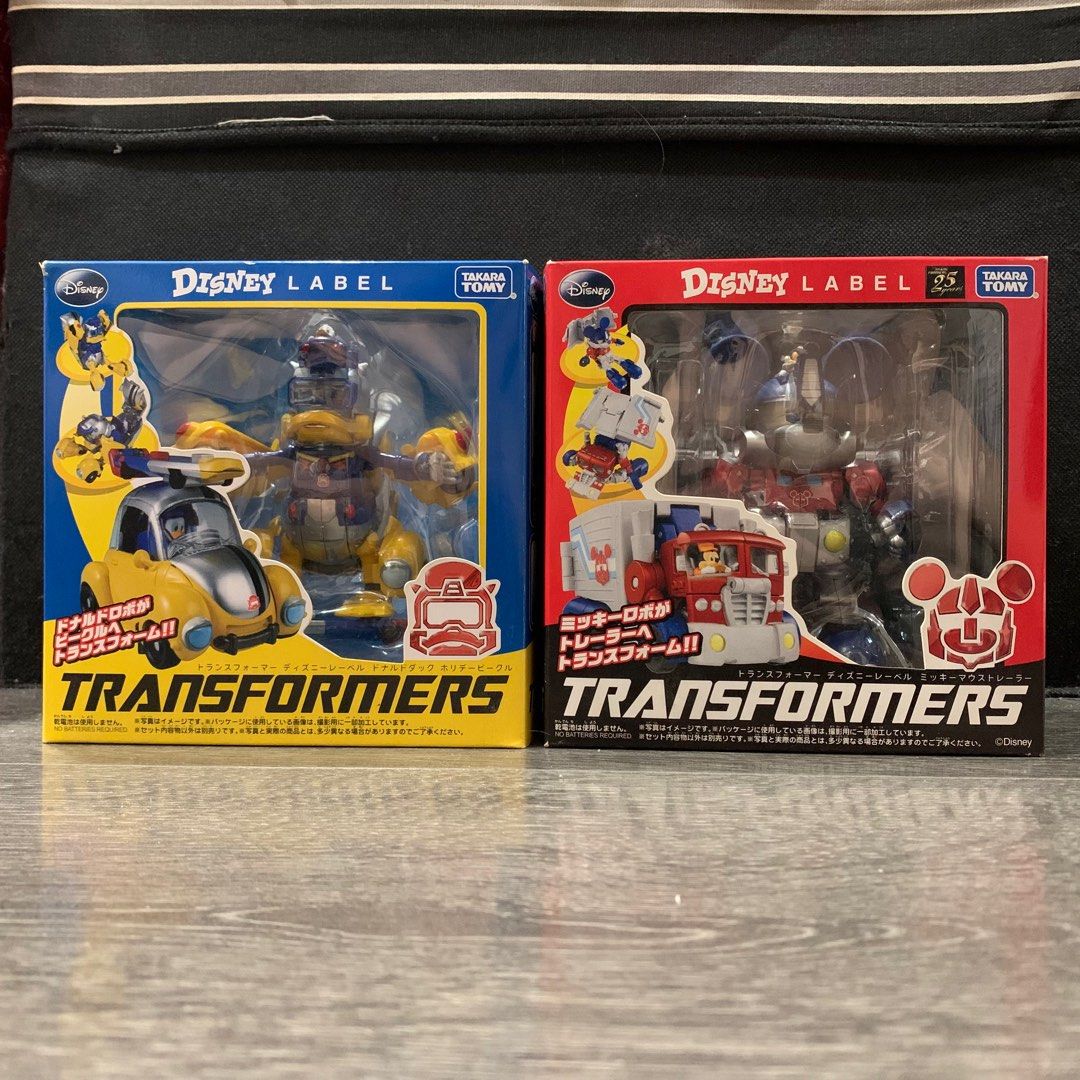 Transformers Disney Label Mickey Mouse As Optimus Prime Donald Duck As ...