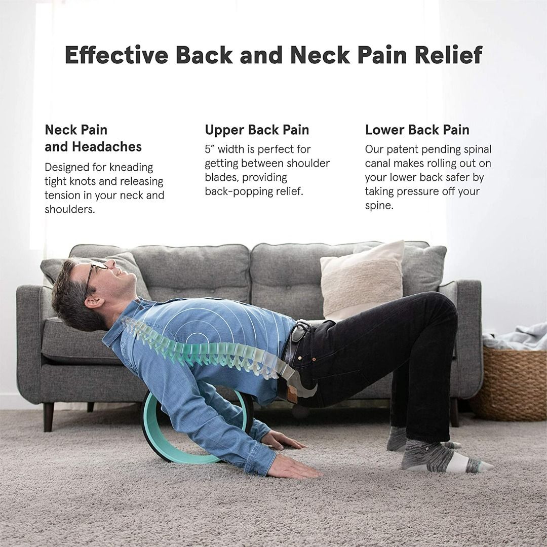 Tula Wheel Foam Roller - Targeted Muscle Roller for Deep Tissue Massage ...